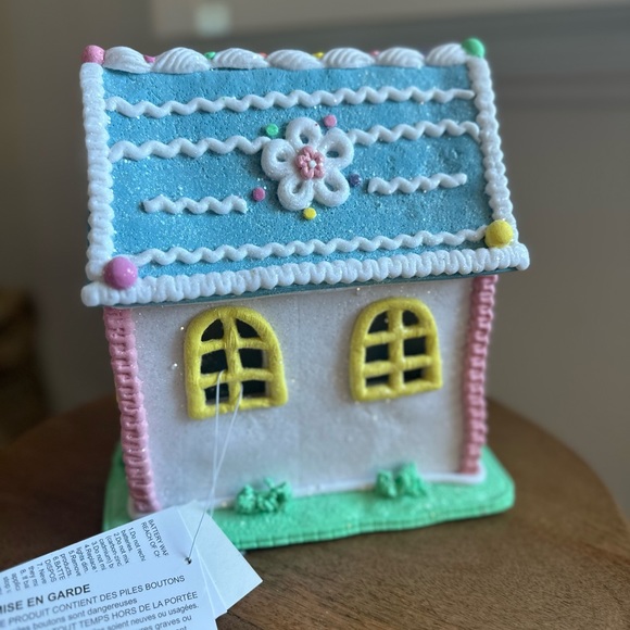 Holiday | Easter Spring Home Village House Bunny Chick Glitter Clay ...